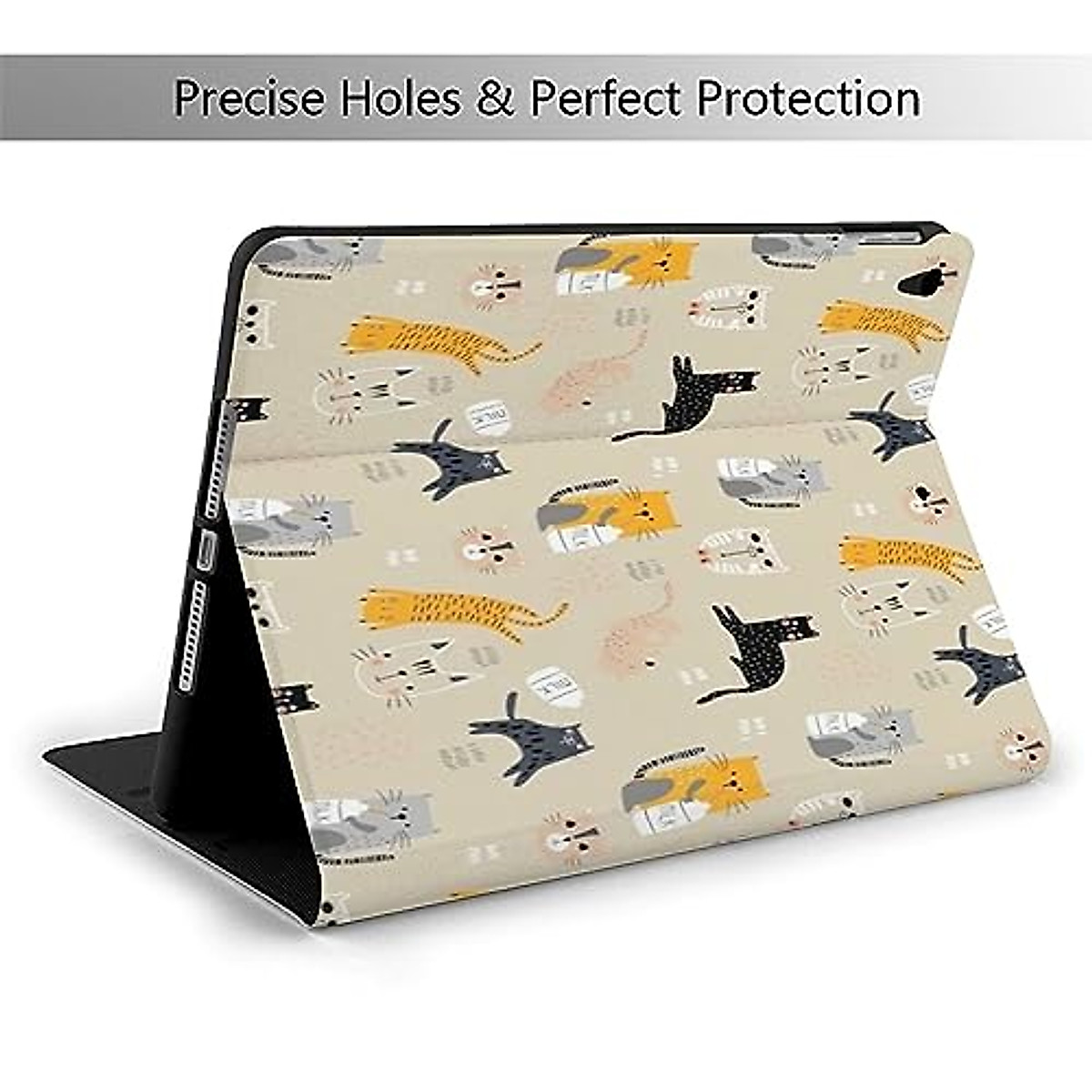 Funny Cats Case Fit for IPad Air 3 Pro 10.5 Inch Case with Auto Sleep/Wake Ultra Slim Lightweight Stand Leather Cases