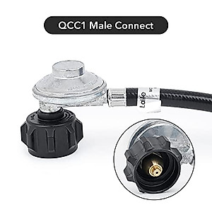 Stanbroil 6 Feet Propane Regulator Hose - 1/4" Female Quick Connect x Acme Nut for Olympian 5100 5500 RV Grill and Low Pressure LP Gas Grill, Heater