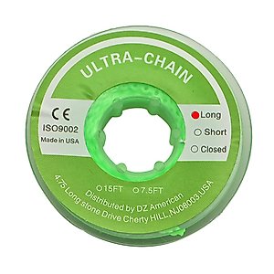 Dental Orthodontic Elastic Chain Power Chains (Long, Light Green)