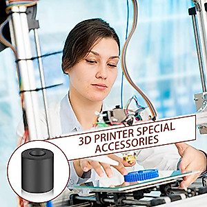 8 Pieces 3D Printer Heatbed Parts Silicone Leveling Solid Bed Mount 3D Printer Heatbed Part Stable Hotbed Heat-Resistant Buffer Compatible with CR-10 Ender 3 Bottom Connect (Black,0.63 Inch, 0.7 Inch)