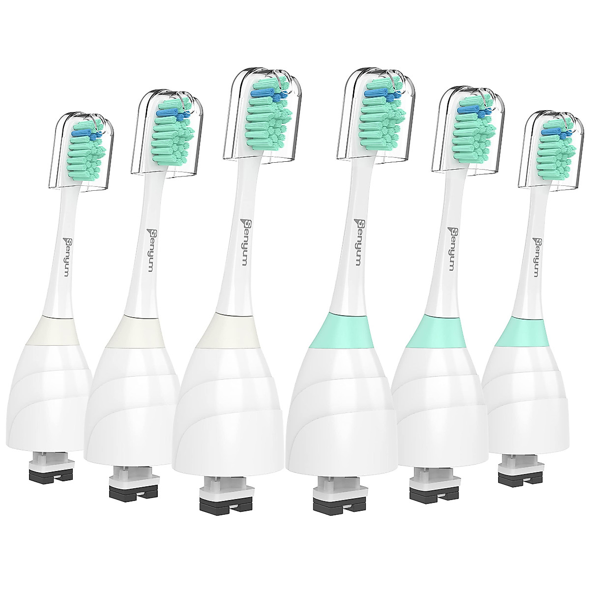 Senyum Replacement Toothbrush Heads Compatible with Philips Sonicare Electric Brush Heads E-Series, 6 Pack