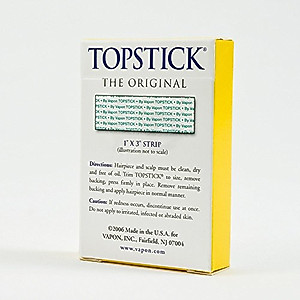 Vapon Topstick 1" X 3" - 50 Strips in each box (2 boxes) Hypo-Allergenic All Purpose Clear Double Tape