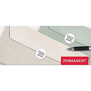 Office Depot Permanent Mailing Seals, 1in. Diameter, White, Pack Of 600, OD98796