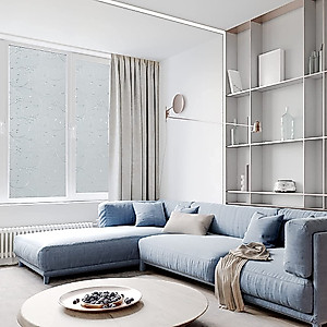 Huge Me Window Privacy Frosted Film Window Stickers Self Static Cling Vinyl Glass Film for Home Bathroom Office Meeting Room,19.7" x 78.7" Spring Garden