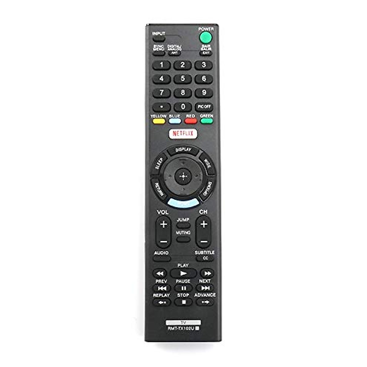 New RMT-TX102U Remote Replaced for Sony TV KDL-32W600D KDL-32R500C KDL-40R510C KDL-40R530C KDL-40W650D KDL-40R550C KDL-48R510C KDL-48R530C KDL-48R550C 149298011 KDL40R550C KDL48R510C KDL-48W650D