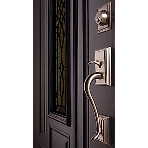Schlage F58 ADD 622 Addison Exterior Handleset with Deadbolt, Matte Black (Exterior Half Only)
