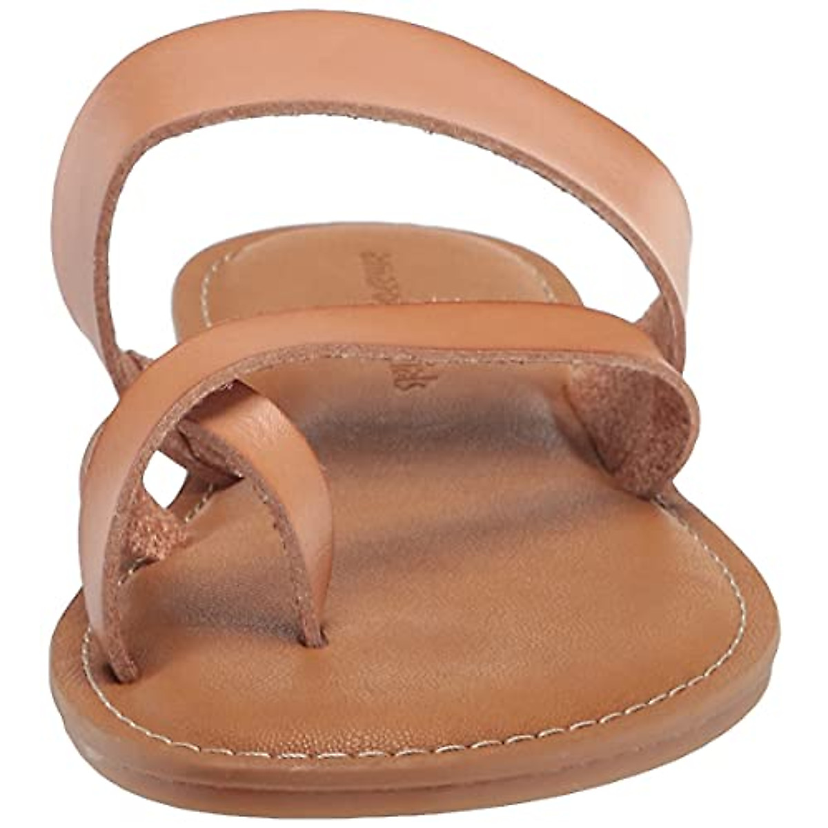 Amazon Essentials Women's One Band Flip Flop Sandal, Natural, 6