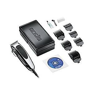 Andis 23585 EasyClip Whisper 12-Piece Adjustable Blade Clipper Kit, Pet Grooming, PM-4