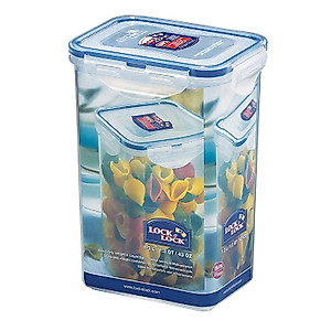 LocknLock Easy Essentials Pantry Rectangular Food Storage Container, 5.5 Cup - Clear