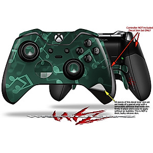 Bokeh Music Seafoam Green - WraptorSkinz Decal Style Vinyl Skin Wrap compatible with XBOX One ELITE Wireless Controller (CONTROLLER NOT INCLUDED)