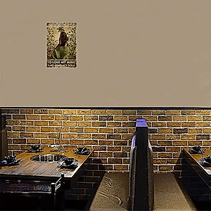 YLUYINOM Tin Sign Painting Into The Garden I Go to Lose My Mind & Find My Soul Poster, Plant Lady Poster, Gardening Lover Gift Poster, Girl Gardening, Plant Lover 8X12 inch-Tin Painting, Black