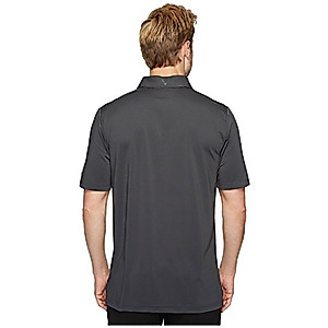 Callaway Men's Micro Hex Golf Performance Polo Shirt with Sun Protection, Solid Stretch Fabric, Asphalt, X-Large