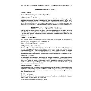 The Pianist's Guide to Standard Teaching and Performance Concertos: An Invaluable Resource of Keyboard Concertos from Baroque Through Contemporary Periods for Teachers, Students, and Performers