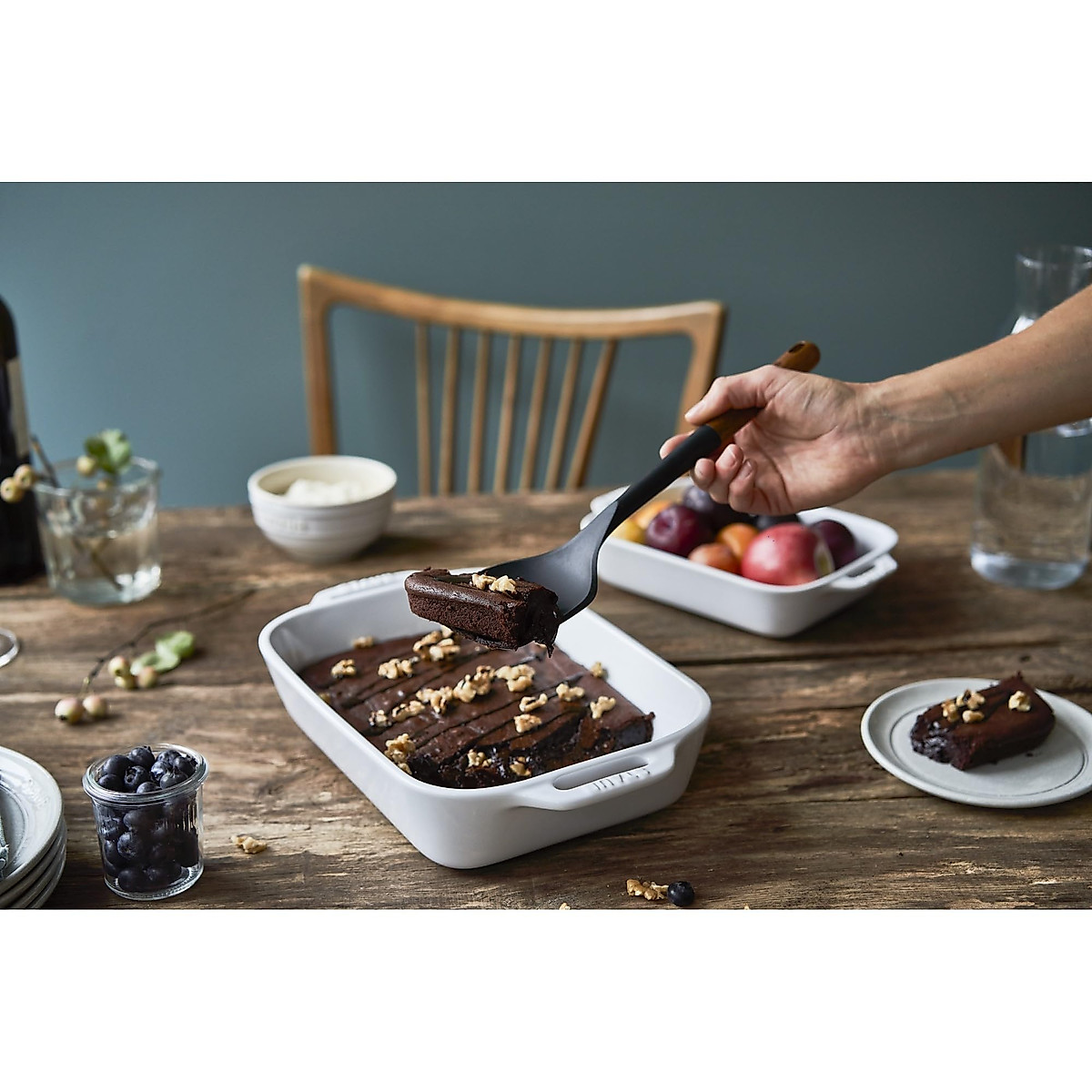 STAUB Ceramics Rectangular Baking Dish, 10.5x7.5-inch, White