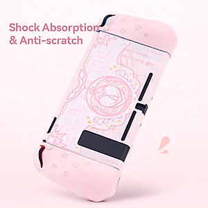 GeekShare Protective Case Compatible with Nintendo Switch Console and Joy Con- Slim Cover Case with Ergonomic Design for Switch Model- Star Wings (for Switch 2017)