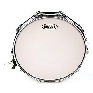 Evans Power Center Reverse Dot Snare Drum Head - 14 Snare Drum Head - Featuring Reverse Dot for Durability, Focus, Attack - Coated with 10mil Ply - 14 Inch