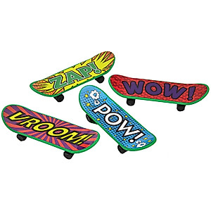 BWR Mini Finger Skateboards 3" (7.5cm) Pack of 4 Styles