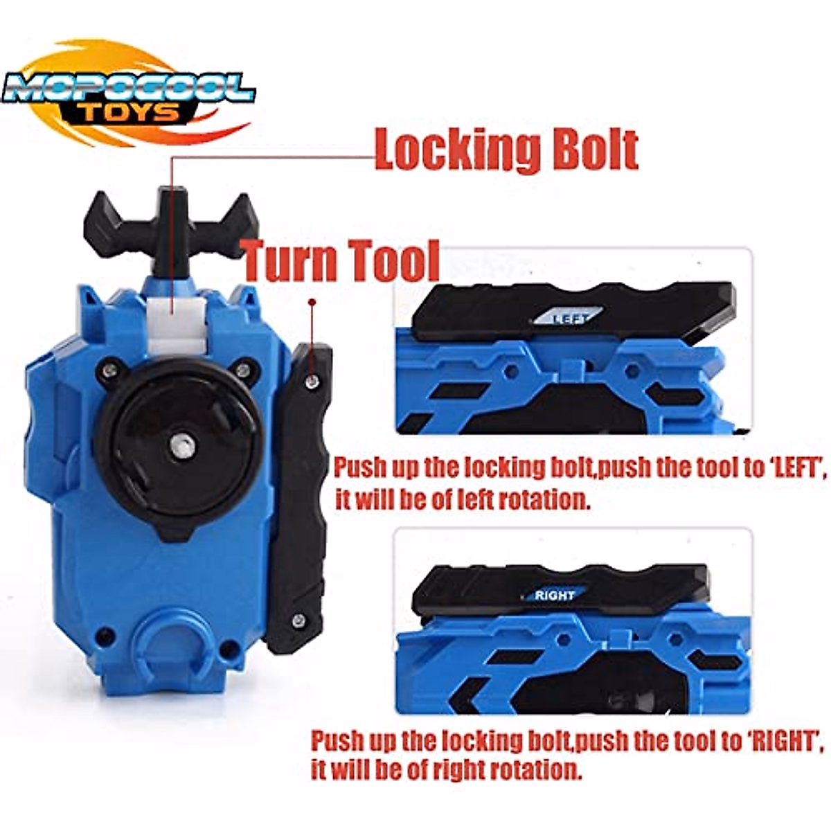 Mopogool Metal Fusion Play Blade Blade Toy Set B Blades Toys SuperKing B-168 Booster Rage Longinus.Ds'3A Battling Top Toys Bey Battle Blade Burst Evolution Left Right Spin String Launcher Grip