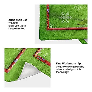 Funny Cartoon Throw Blanket Super Soft Christmas Blanket for Home Bed Sofa Picnic Christmas-002 50"x40"