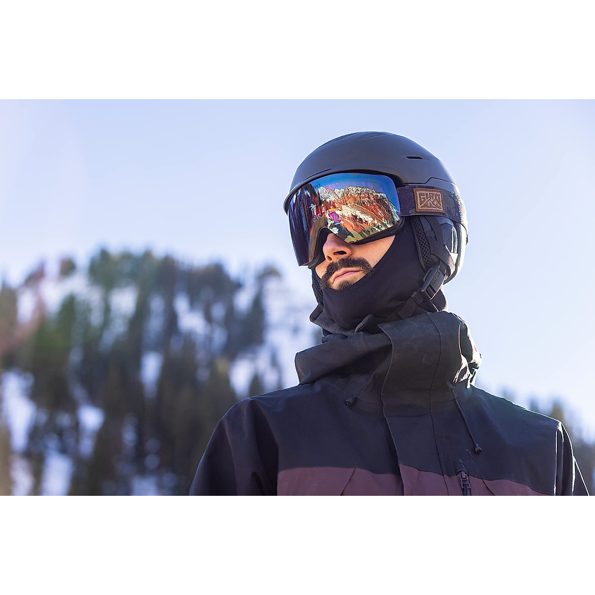 Giro Contour Ski Goggles - Snowboard Goggles for Men & Women - Black Wordmark Strap with VIVID Royal/VIVID Infrared Lenses