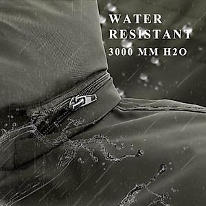 GGleaf Men's Winter Parka Jacket Puffer Jacket Thickened Padded Winter Coat with Fur Hood Army Green S