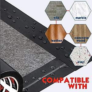 ETERART Duct Tape Haevy Duty Strong Industrial Max Strength Tape, No Residue and Tear by Hand, Multi-Purpose, Indoor & Outdoor Use, 2 Inch x 20 Yards (Black)