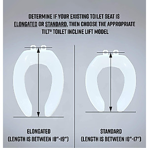 EZ-Access TILT Toilet Incline Lift, Corded Power, Elongated Seat