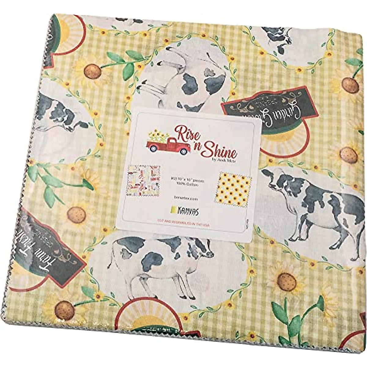 Andi Metz Rise 'n Shine 10X10 Pack 42 10-inch Squares Layer Cake Benartex