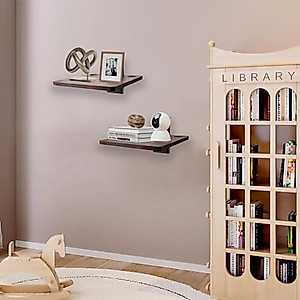 Siondoux Wooden Floating Shelf, 1 Shelf, Entertainment Center for Projector, PS5, DVD Player, Game Console, Cable Box, 20lbs Capacity