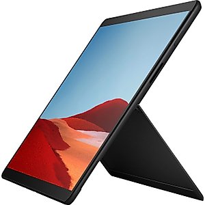 Microsoft Surface Pro X 13in Microsoft SQ1 8GB RAM 256GB SSD WiFi + 4G LTE Black (Renewed)