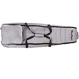 MacGregor Golf Deluxe Padded Travel Cover with Wheels, Heather Grey