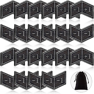 Sumind 40 Pieces Metal MTG Counters Magic Gathering Counters Magic Counter Tokens Bulk Antique Silver MTG Buff Counters for CCG MTG Magic The Gathering