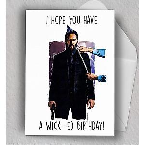 A Wicked Birthday Card | Badass Birthday Card for Boyfriend | Husband | Blank Card