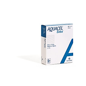 ConvaTec Aquacel Extra Hydrofiber Wound Dressing, Size 4" X 5" 10/Box
