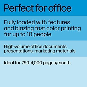 HP Color LaserJet Pro MFP 4301fdn Printer, Print, scan, copy, fax, Fast speeds, Easy setup, Mobile printing, Advanced security, Best-for-small teams, 16.6 x 17.1 x 15.1 in,white