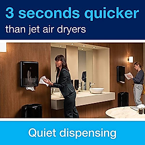 Tork PeakServe Mini Continuous Paper Hand Towel Dispenser Black H5, High-Capacity, Elevation Range, 552538