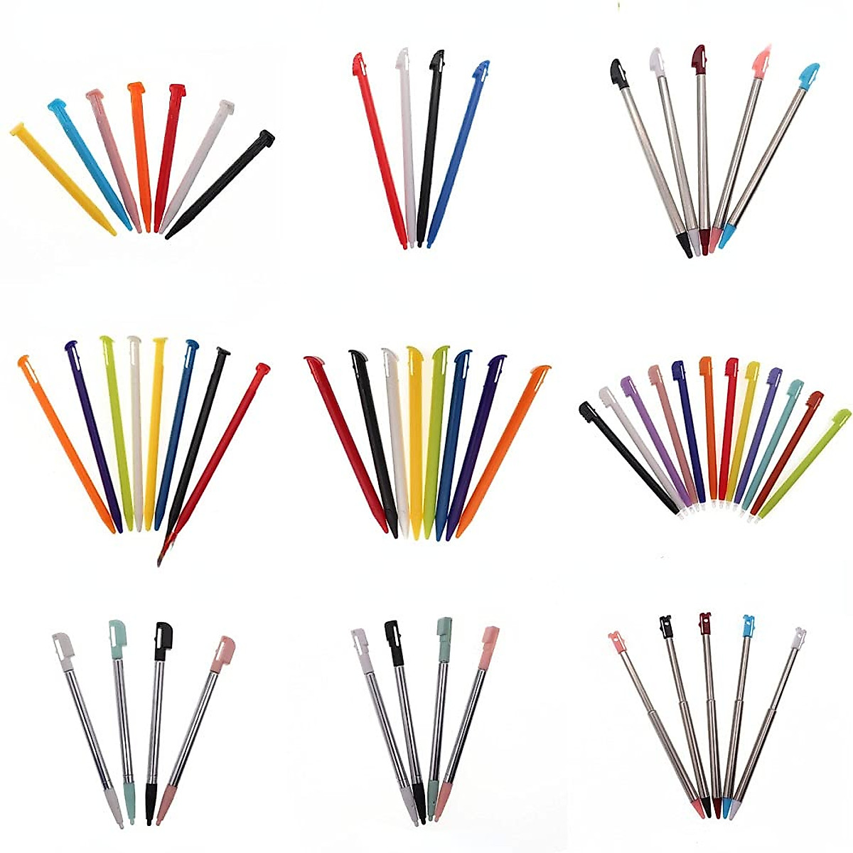 OCity Plastic&Metal Touch Screen Stylus Pen Game Console Pen Replacement for 3DS 2DS XL LL for New 3DS LL XL for NDSi Game Accessories (for New 3DS XL 2)