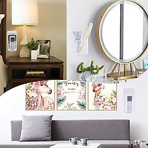 ZC GEL Remote Control Holder Wall Mount Damage-Free 2 pack, Clear Adhesive Remote Holder For Bed Sturdy Storage Box To Hold Remotes Eyeglasses Pen Key For RV,Bedroom,office