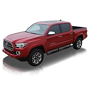 Raptor Series Nerf Bars Side Steps 4in Oval Black Curved for 07-21 Tundra Double Cab