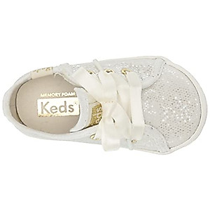 Keds Kids Baby Kickstart Crib Celebrations Sneaker, Ivory, 3 US Unisex Infant