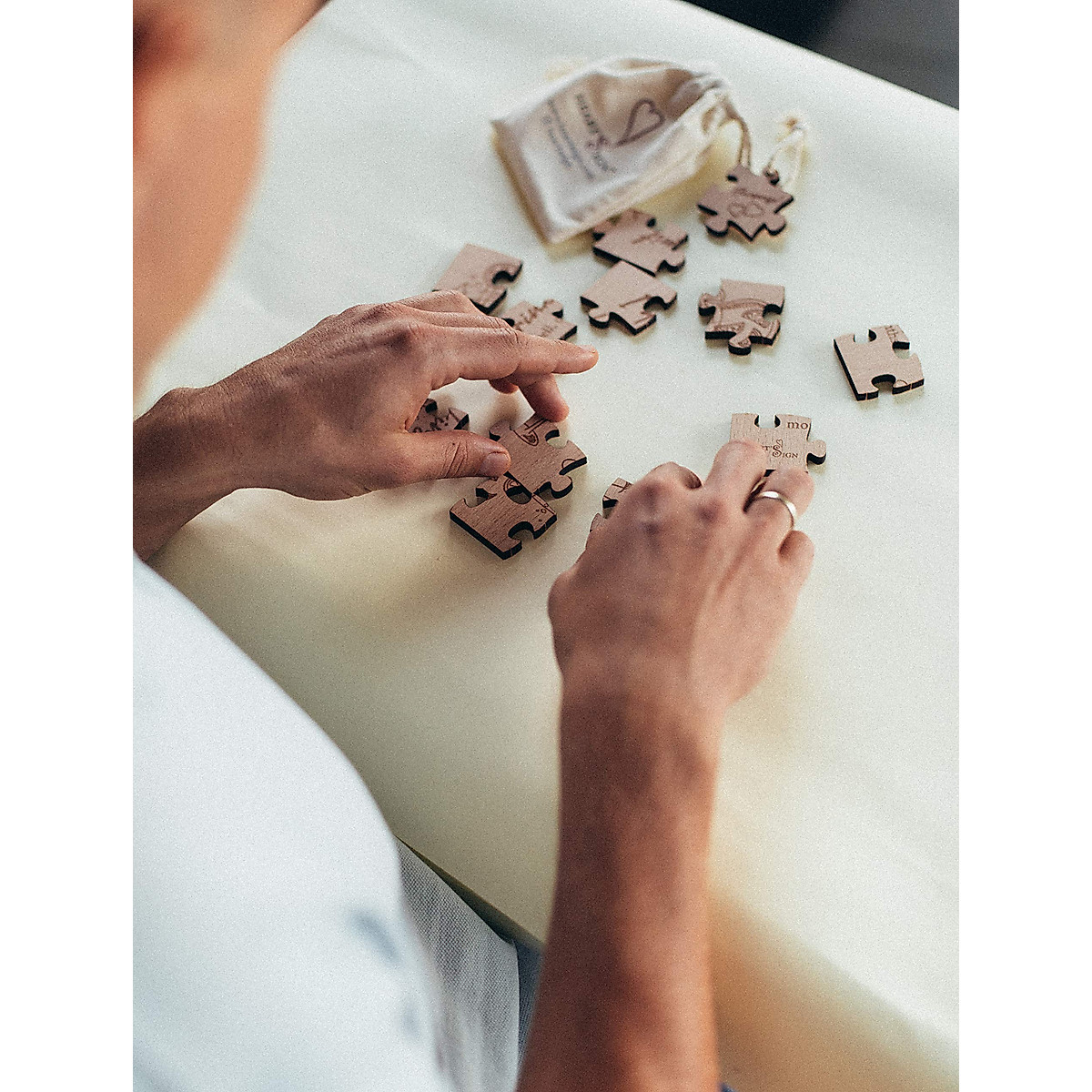 Heart's Sign Pregnancy Announcement Puzzle | Baby Announcement Puzzle | Gender Reveal Puzzle | Pregnancy Announcement for Grandparents | Pregnancy Announcement for Dad