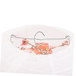 GANAZONO Chinese Lantern Outdoor Decor Asian Decor Japanese Paper Lamp Asian Paper Lantern Pendant Lamp Shade Outdoor Hanging Decoration Japanese Lantern Plug in Sconce Set of 2 Ornament