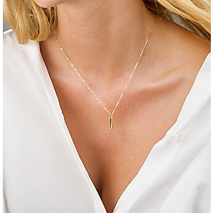 Aghfacy Dainty Bar Necklace for Women | Cute Bar Pendant Choker | Bar Necklace Gold | Tiny Bar Pendant Necklaces | Layered Bar Necklace