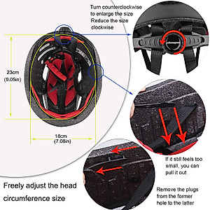 Shinmax Bike Helmet for Men Women, Bicycle Helmet with Detachable Magnetic Goggles for Adult Road Biking Mountain Cycling Helmet (BC-001)