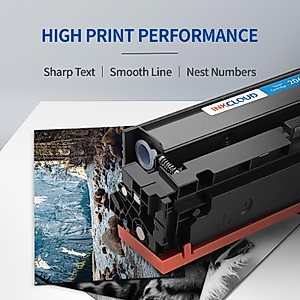 INKCLOUD 206X Toner Cartridges 4 Pack (with Chip) Compatible Replacement for HP 206X A W2110A W2110X Work with HP Color Pro MFP M283fdw M283cdw M283 Pro M255 M255dw Printer Ink High Yield Toner