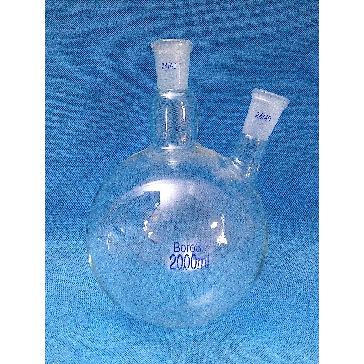 2000ml 24/40 Joint 2 Neck Round Bottom Boiling Flask