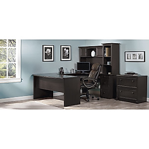 Realspace® Broadstreet 29-1/2"W x 19" D Lateral 2-Drawer File Cabinet, Walnut