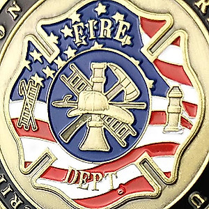 AtSKnSK Saint Florian Volunteer Firefighters Prayer Challenge Coin