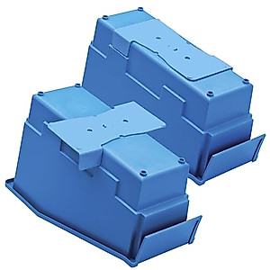 Really Good Stuff Non-Tip Book and Binder Holders with Stabilizer Wings, 5½” by 13½” by 7¾” - Set of 12, Red Classroom Organization and Storage Solution