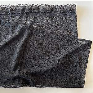 Grettytling Soft and Comfortable Mantilla Veils 5 Colors Spanish Style Lace Infinity Veil Mantilla Latin (Black-Infinity)